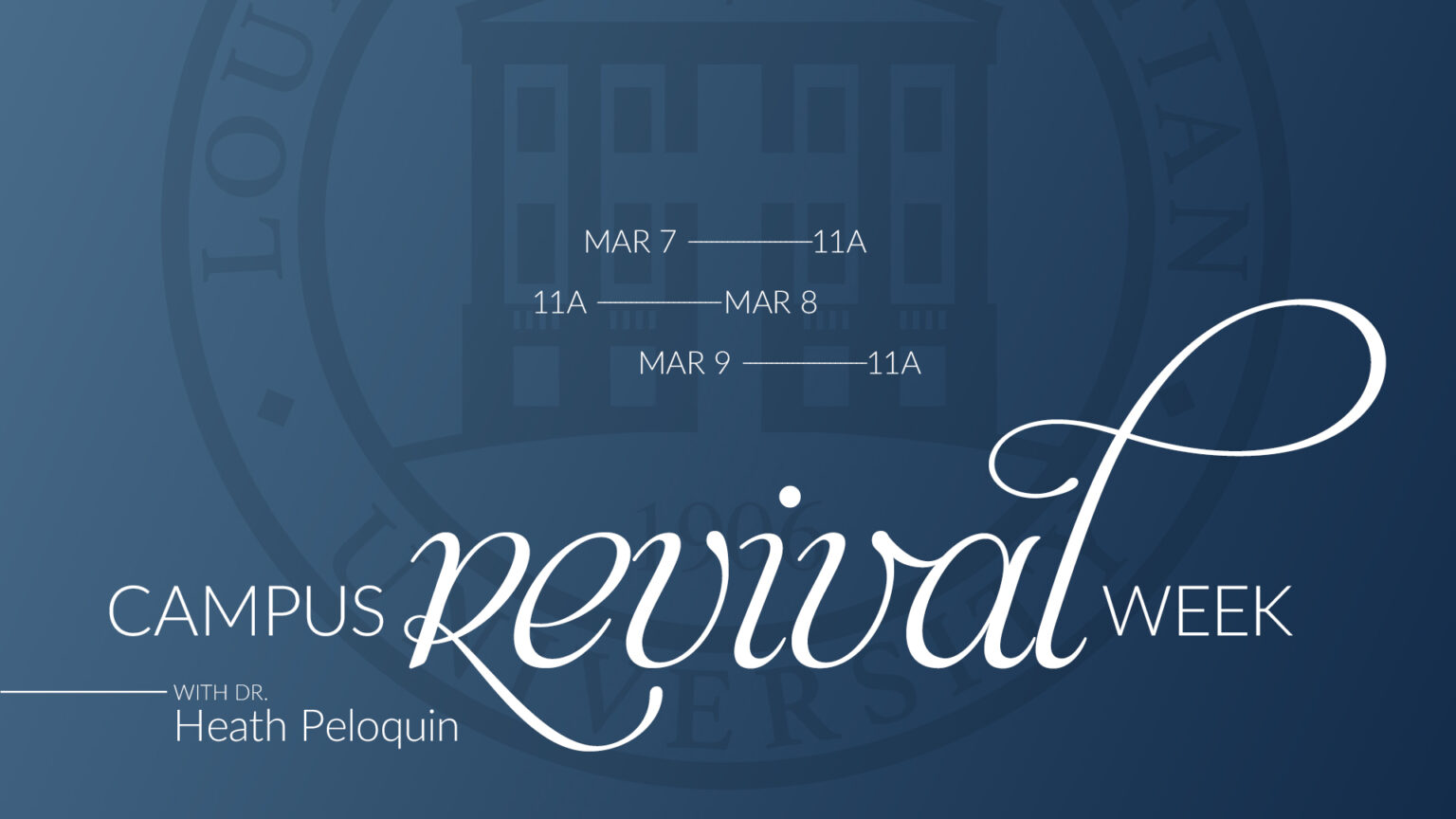 Spring Revival kicks off Tuesday at Louisiana Christian University ...