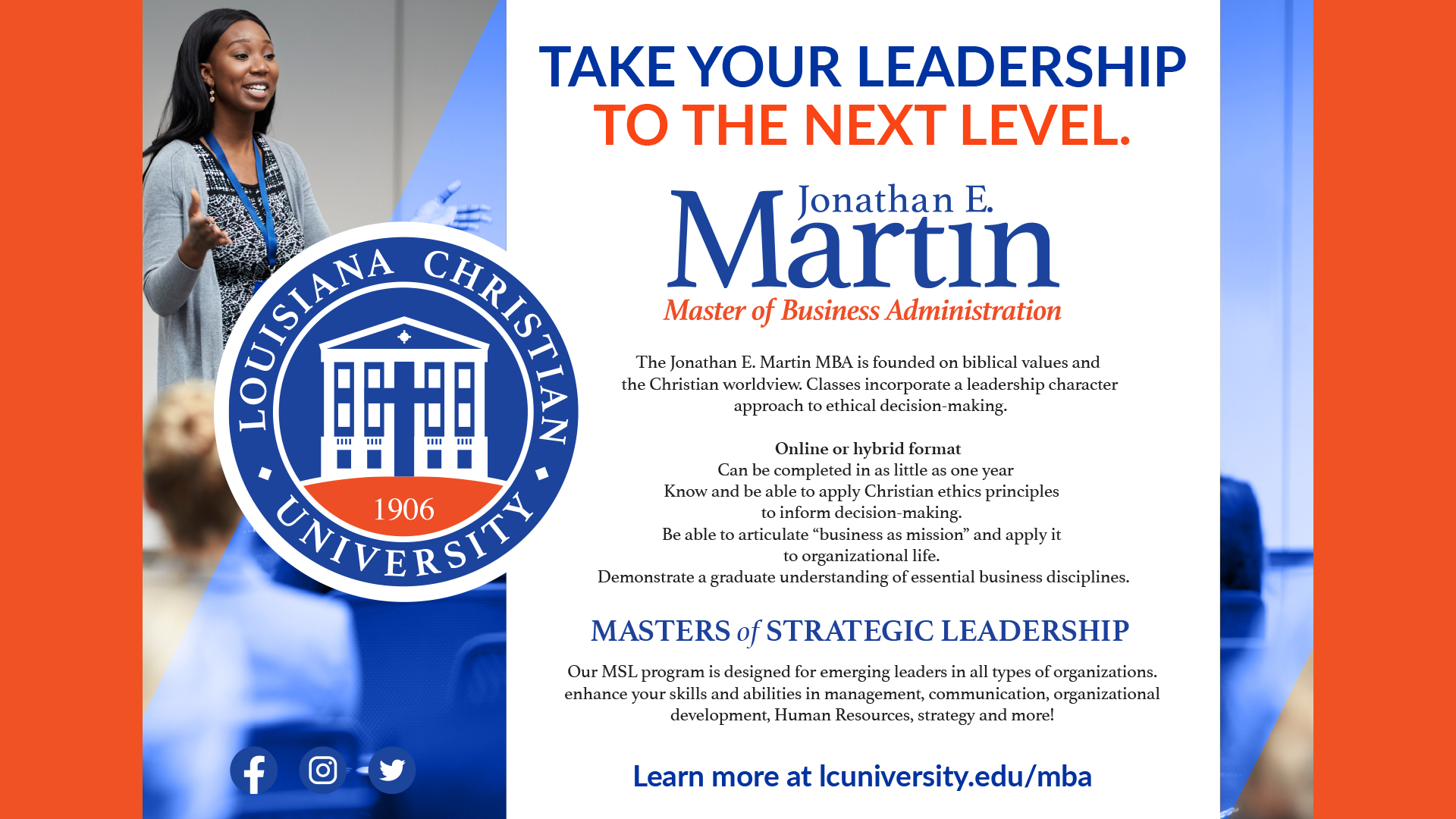 LCU announces new online master’s degree for fall 2023 – Louisiana ...